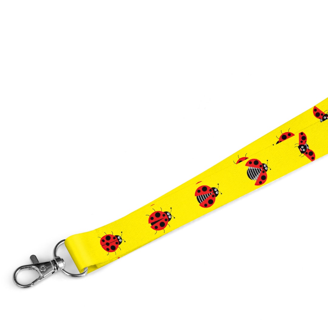 Lady Bug Patterned Lanyard, Lanyard for Neck With Safety Breakaway, Id ...