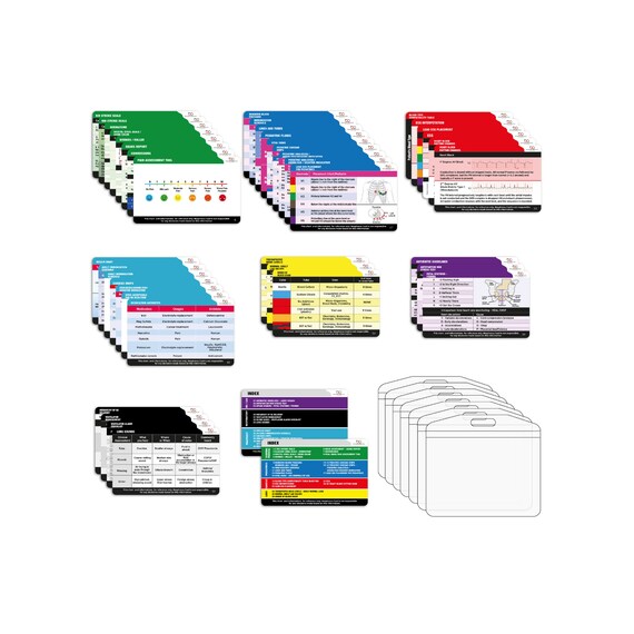 Nursing Badge Reference Cards 40pcs Vital Signs Glasgow Coma - Etsy