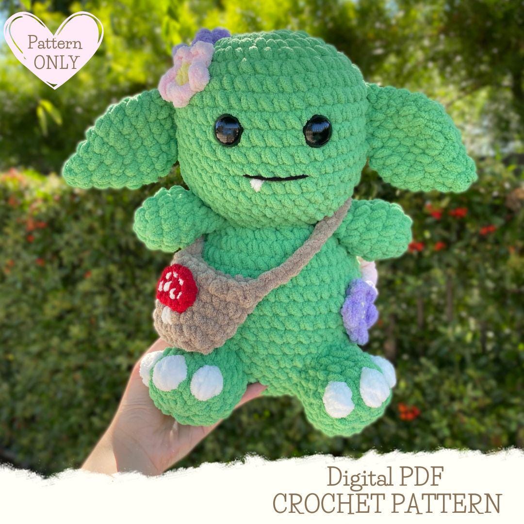 Goblin Crochet PATTERN With Mushroom Pouch and Flowers - DIGITAL PDF ...
