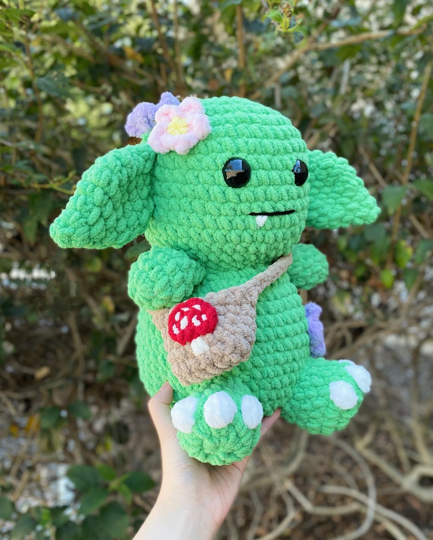 Goblin Crochet PATTERN With Mushroom Pouch and Flowers - DIGITAL PDF ...