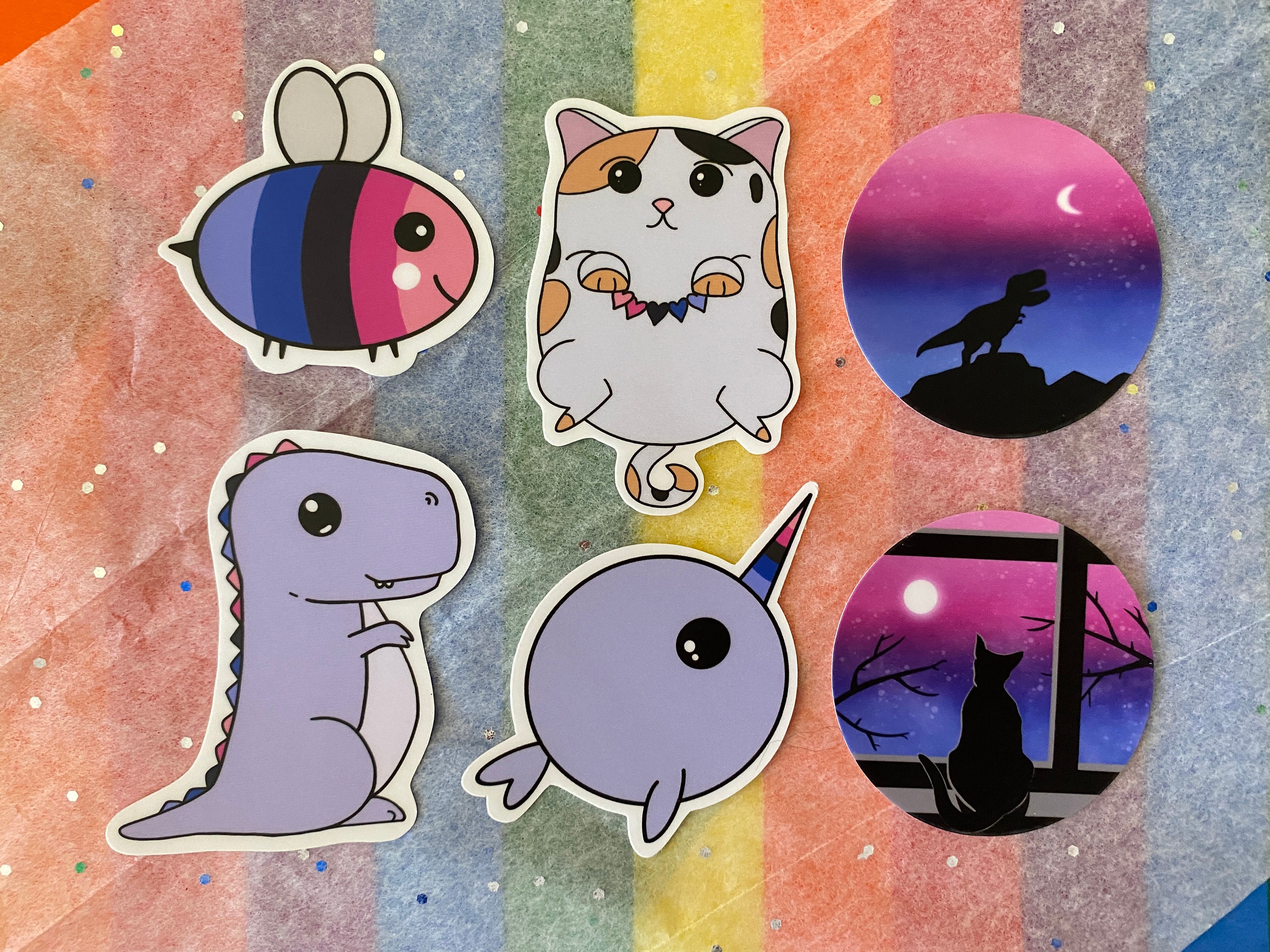 Omnisexual Pride Sticker Bundle Packs sizes: 2 Pack 4 Pack - Etsy