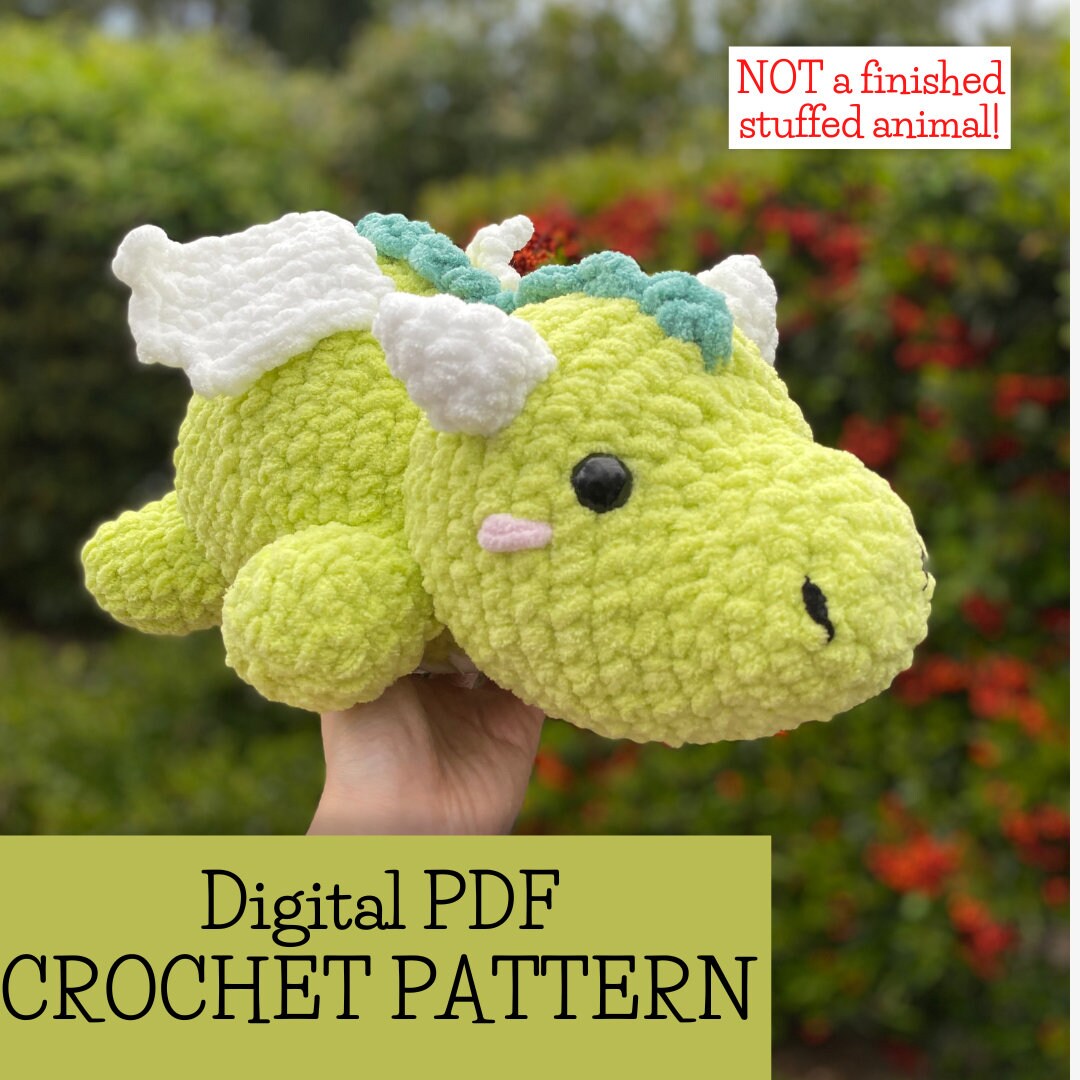 Baby Dragon PATTERN DIGITAL PDF Crochet Pattern Dragon Crochet Pattern ...