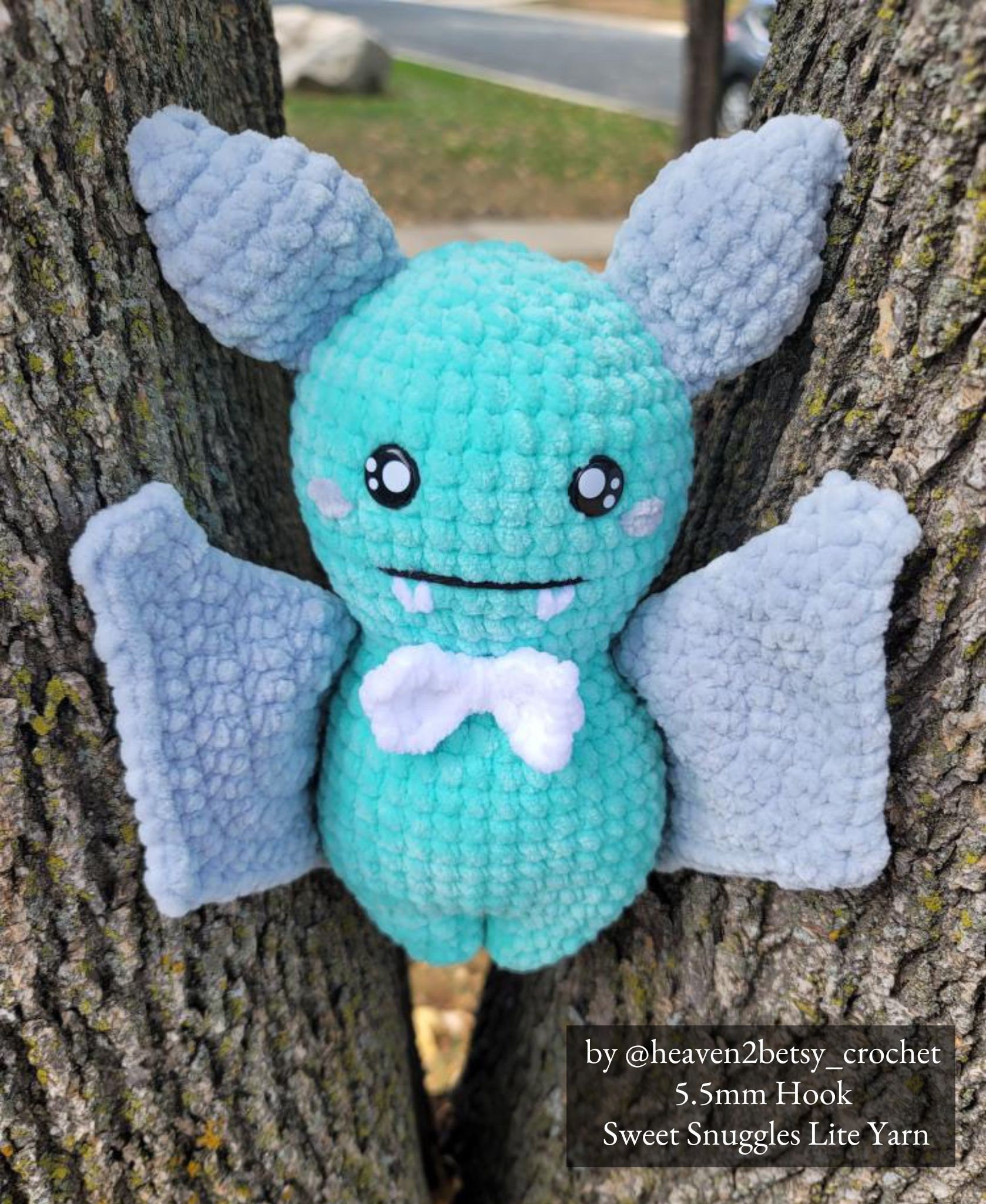 Drac the Bat PATTERN - DIGITAL PDF Crochet Pattern - Chunky Bat Crochet ...