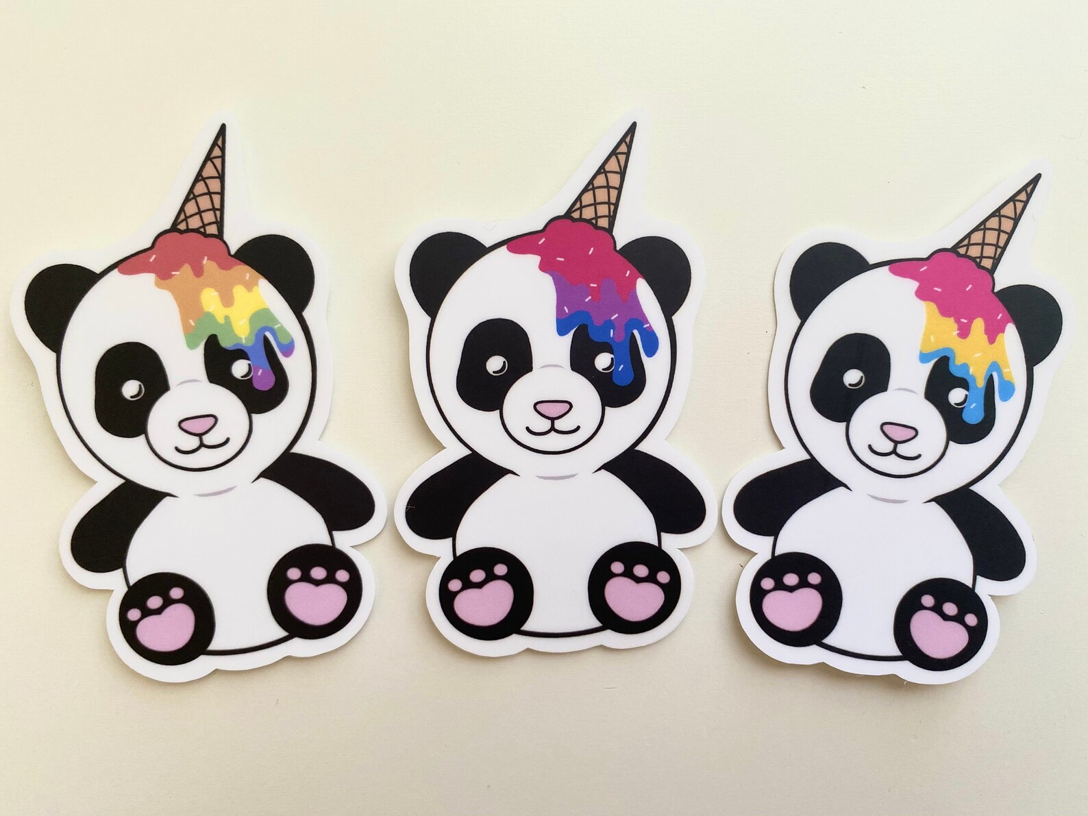 LGBTQ Panda Pride Sticker lgbtq bisexual pansexual panda | Etsy