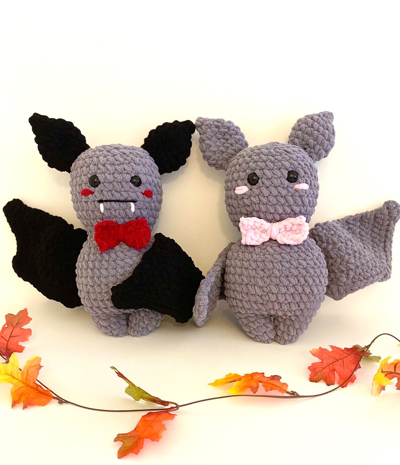 Drac the Bat PATTERN - DIGITAL PDF Crochet Pattern - Chunky Bat Crochet ...