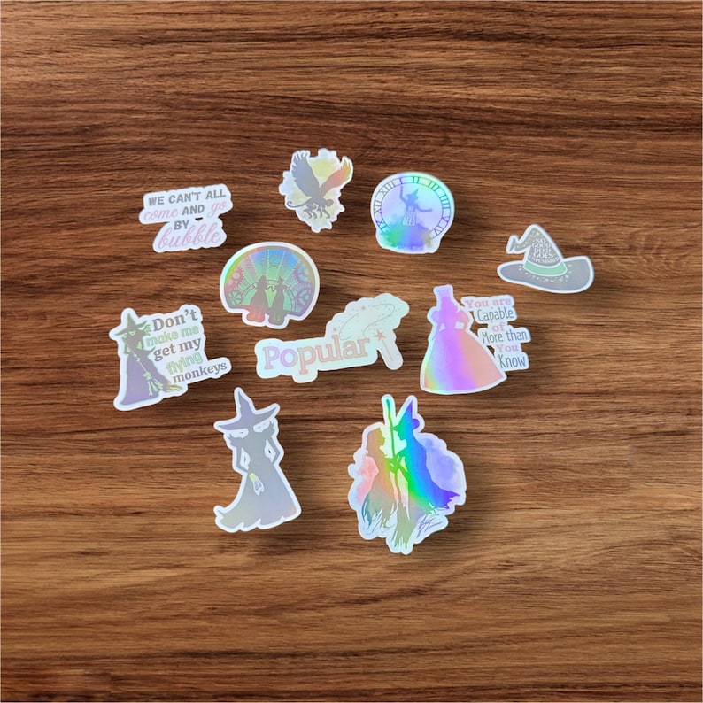 Wizard of Oz Theme Stickers, Wicked Witch, Dorothy Theme Waterproof ...