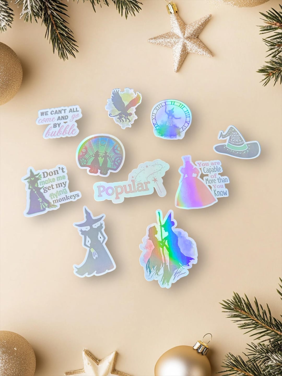 Wizard of Oz Theme Stickers, Wicked Witch, Dorothy Theme Waterproof ...