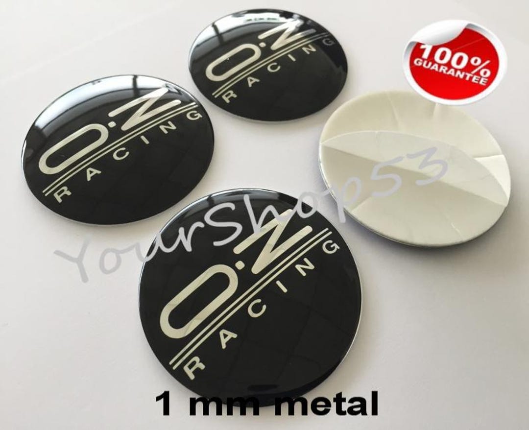 Metal Stickers - Car Wheel Center Cap Sticker - Set of 4 - FIT - OZ ...