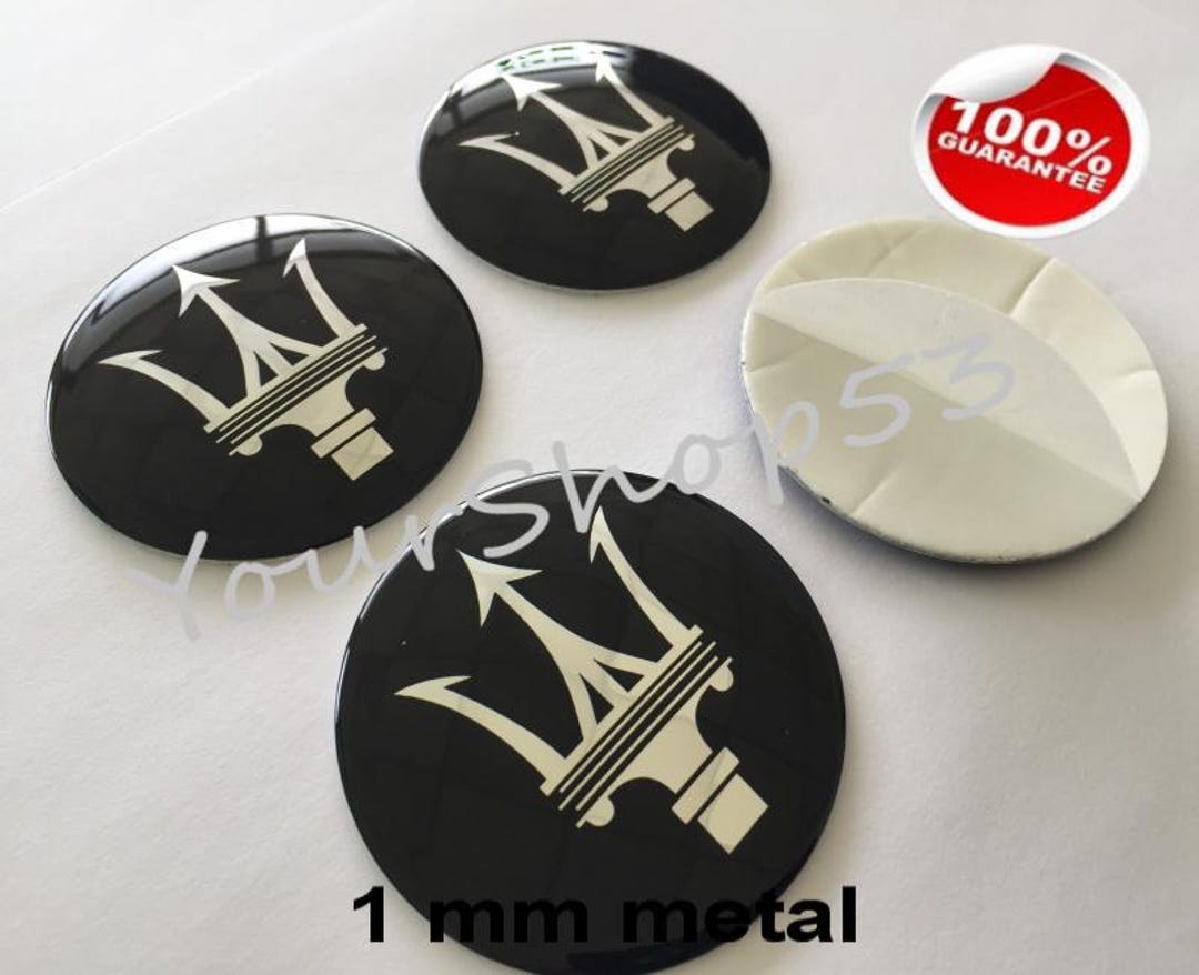 Metal Stickers - Car Wheel Center Cap Sticker - Set of 4 - FIT ...