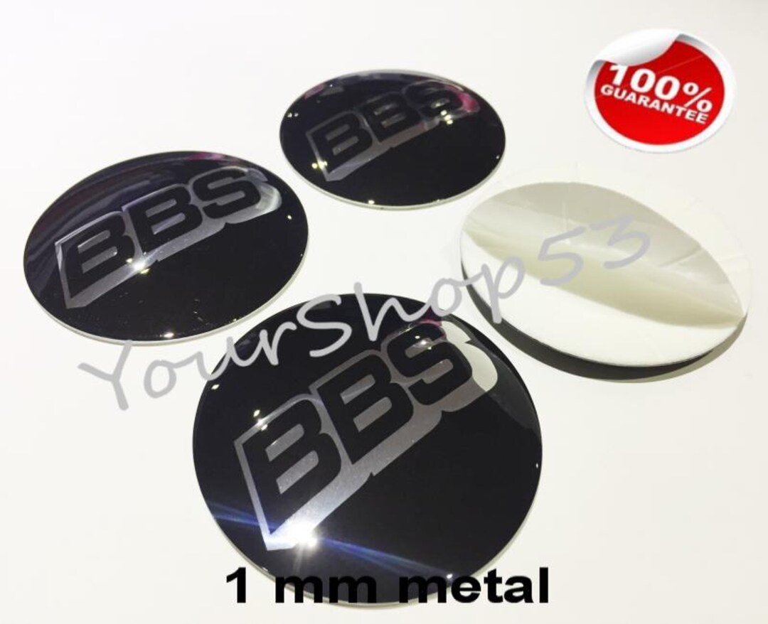 Metal Stickers - Car Wheel Center Cap Sticker - Set of 4 - FIT - BBS 5 ...