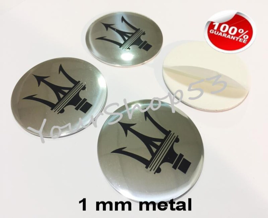 Metal Stickers - Car Wheel Center Cap Sticker - Set of 4 - FIT ...