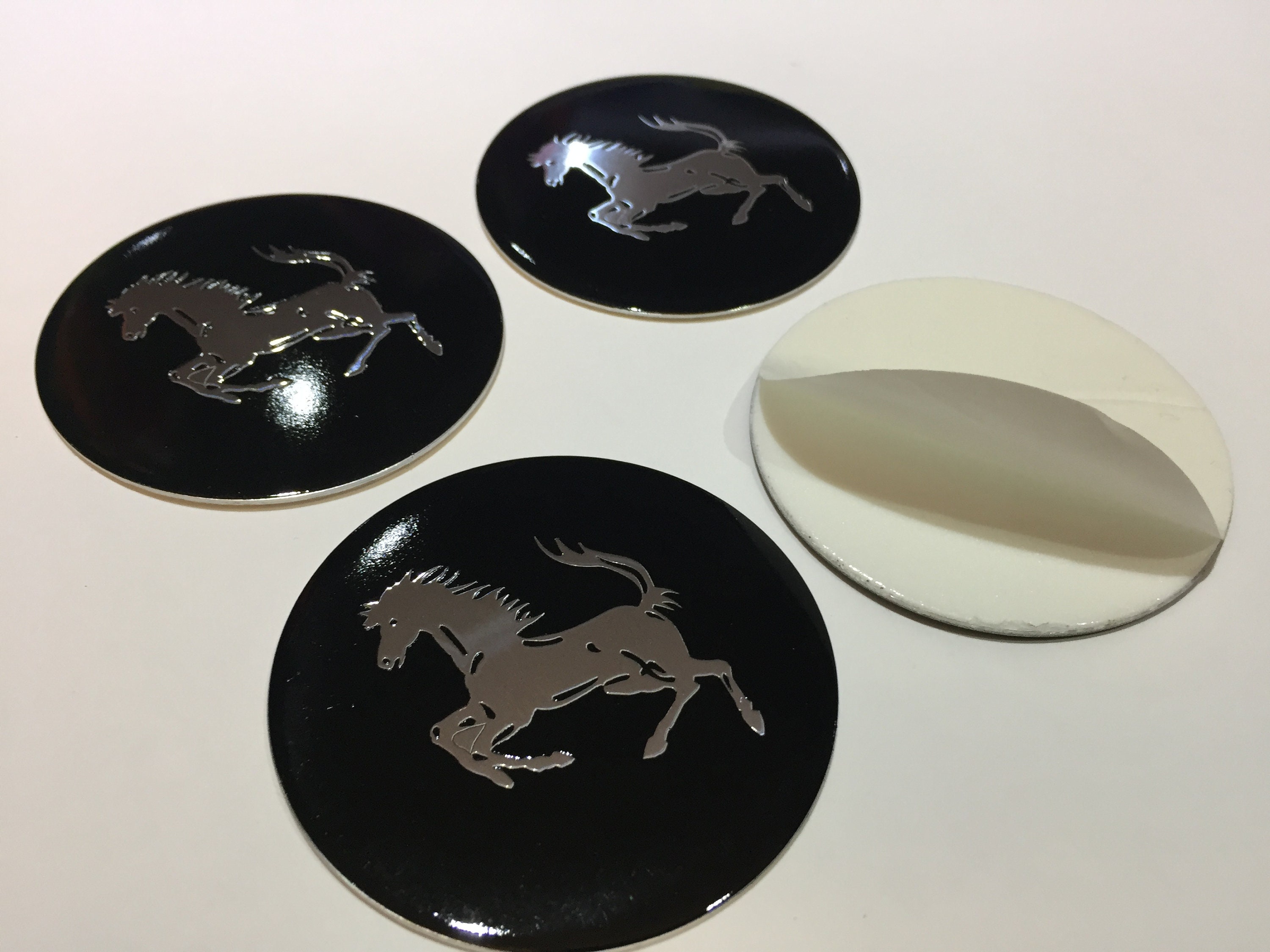 Metal Stickers Car Wheel Center Cap Stikers Set of 4 | Etsy