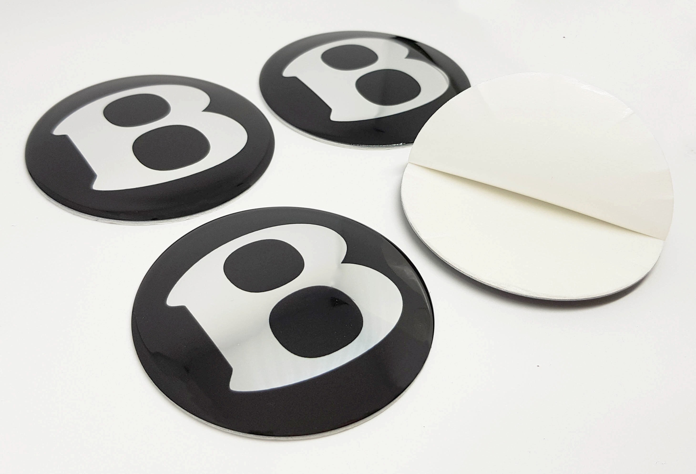 Metal Stickers Car Wheel Center Cap Stikers Set of 4 | Etsy