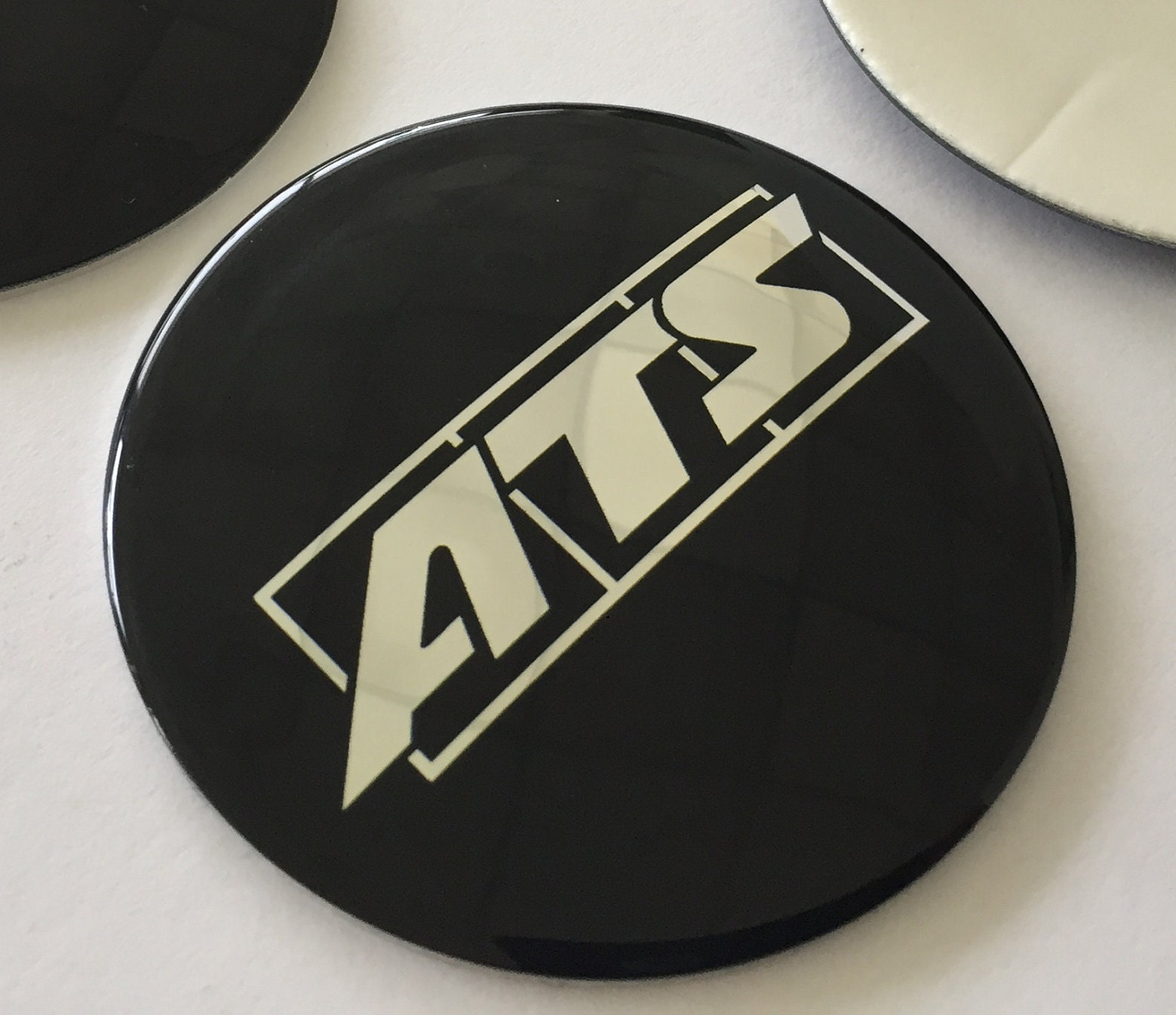 Metal Stickers Car Wheel Center Cap Stickers Set of 4 ATS 1 - Etsy