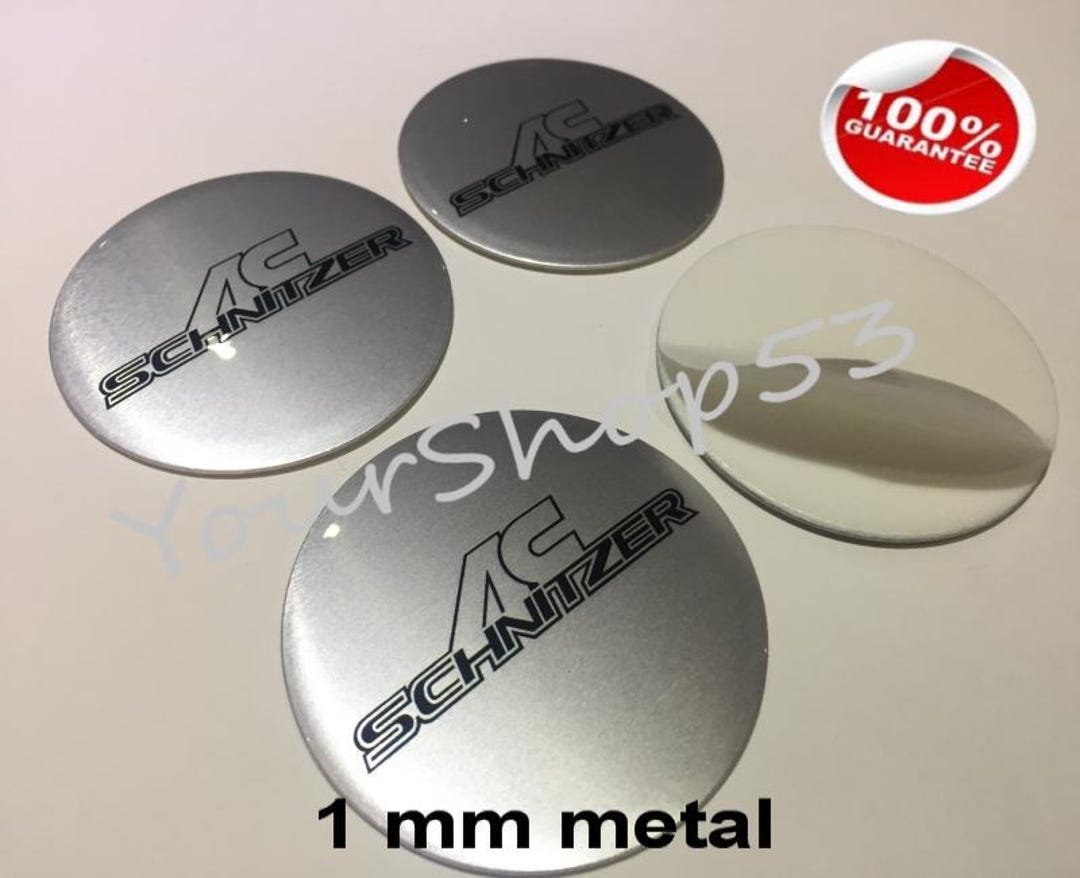 Metal Stickers - Car Wheel Center Cap Stickers - Set of 4 - FIT - AC ...