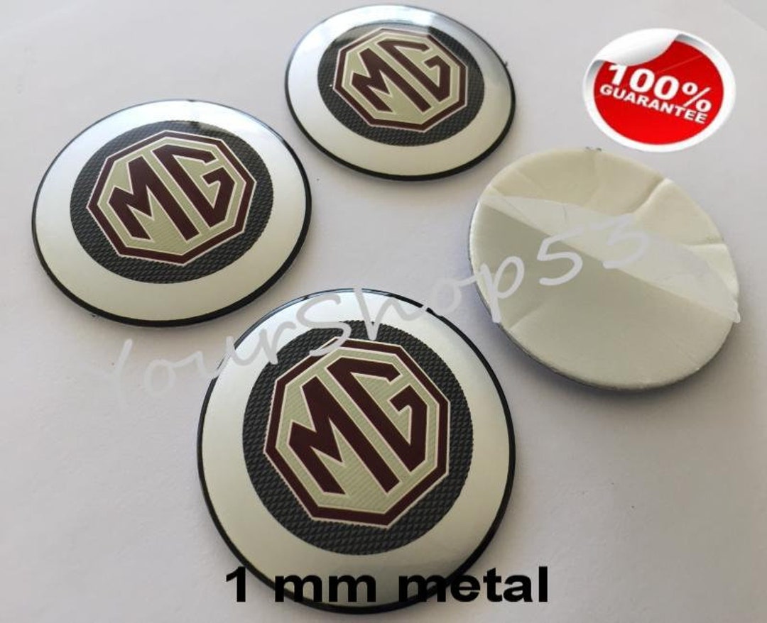 Metal Stickers - Car Wheel Center Cap Stickers - Set of 4 - FIT - MG 12 ...