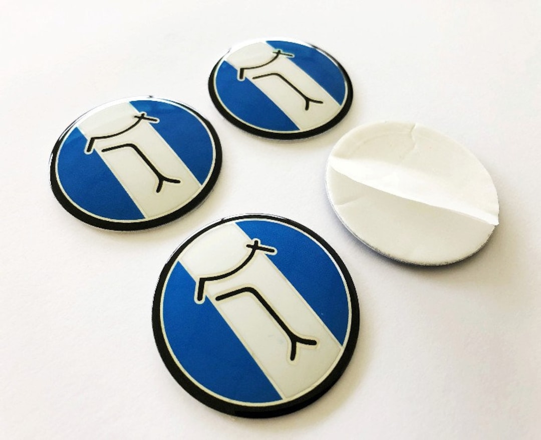 Metal Stickers Car Wheel Center Cap Stikers Set of 4 DE - Etsy