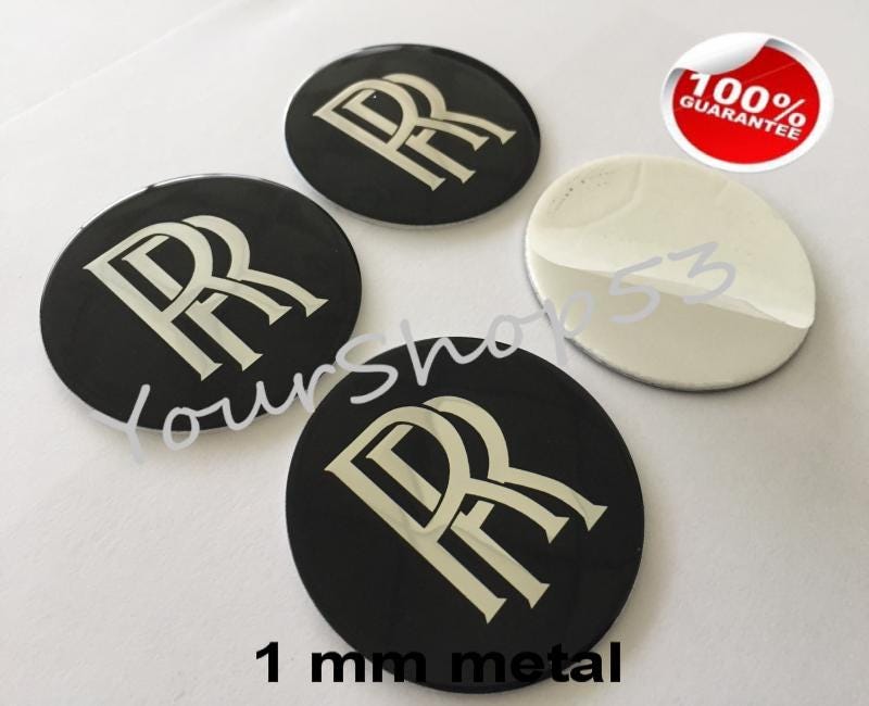 Metal Stickers - Car Wheel Center Cap Sticker - Set of 4 - FIT - ROLLS ...