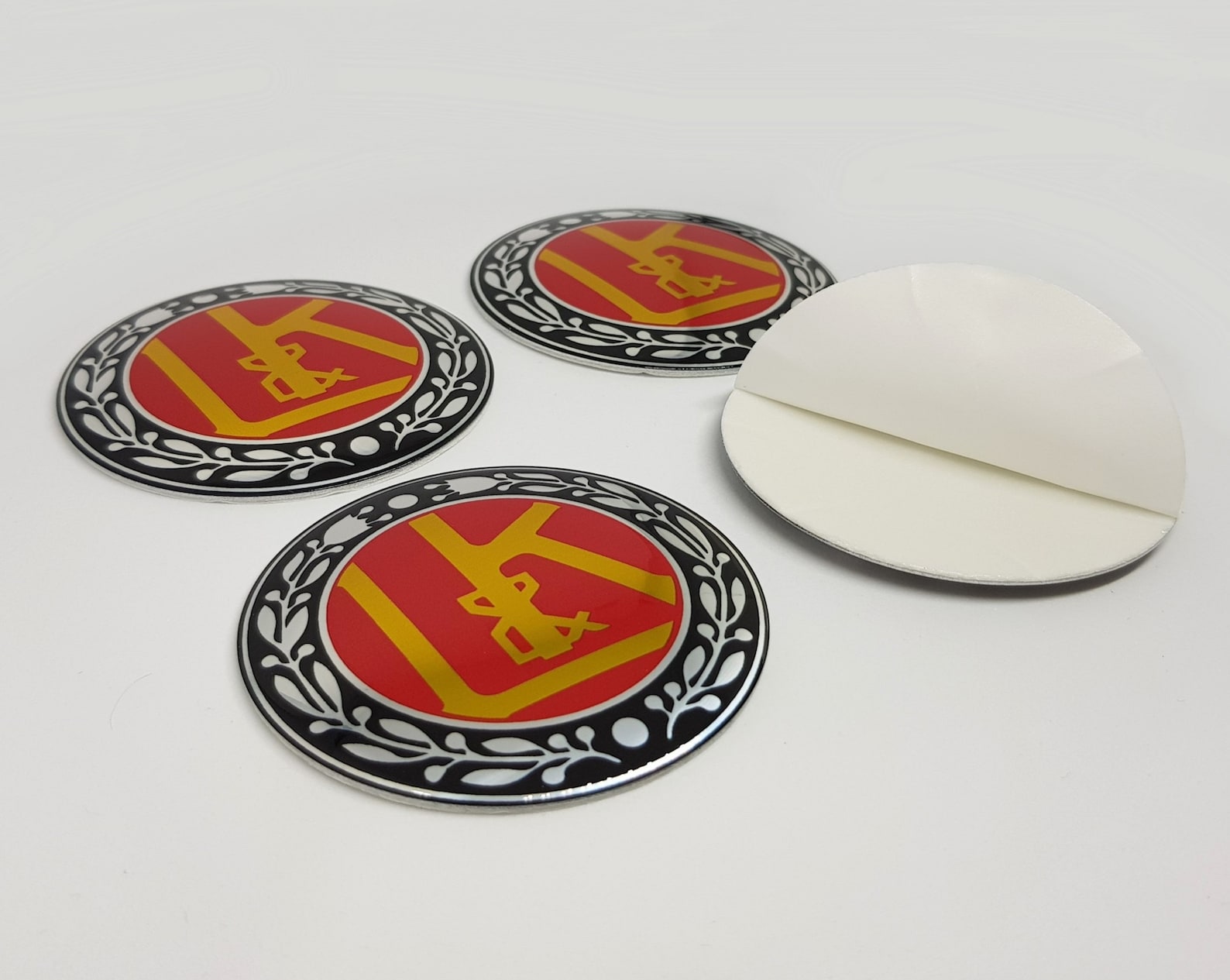 Metal Stickers Car Wheel Center Cap Stikers Set of 4 - Etsy