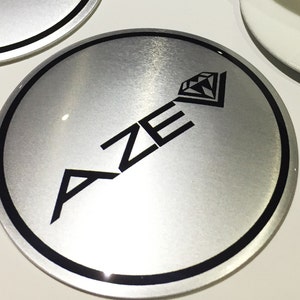 Metal Stickers - Car Wheel Center Cap Sticker - Set of 4 - FIT - AZEV 2 ...