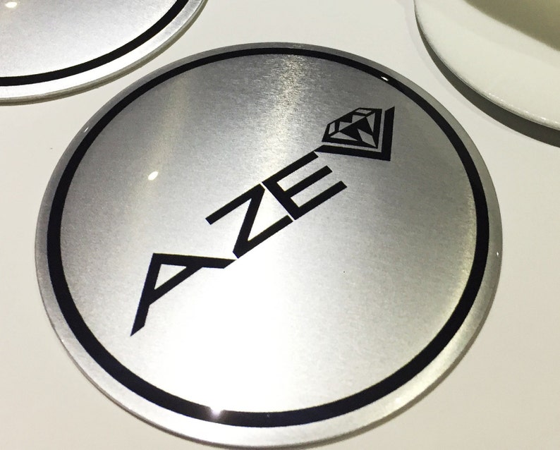 Metal Stickers - Car Wheel Center Cap Sticker - Set of 4 - FIT - AZEV 2 ...