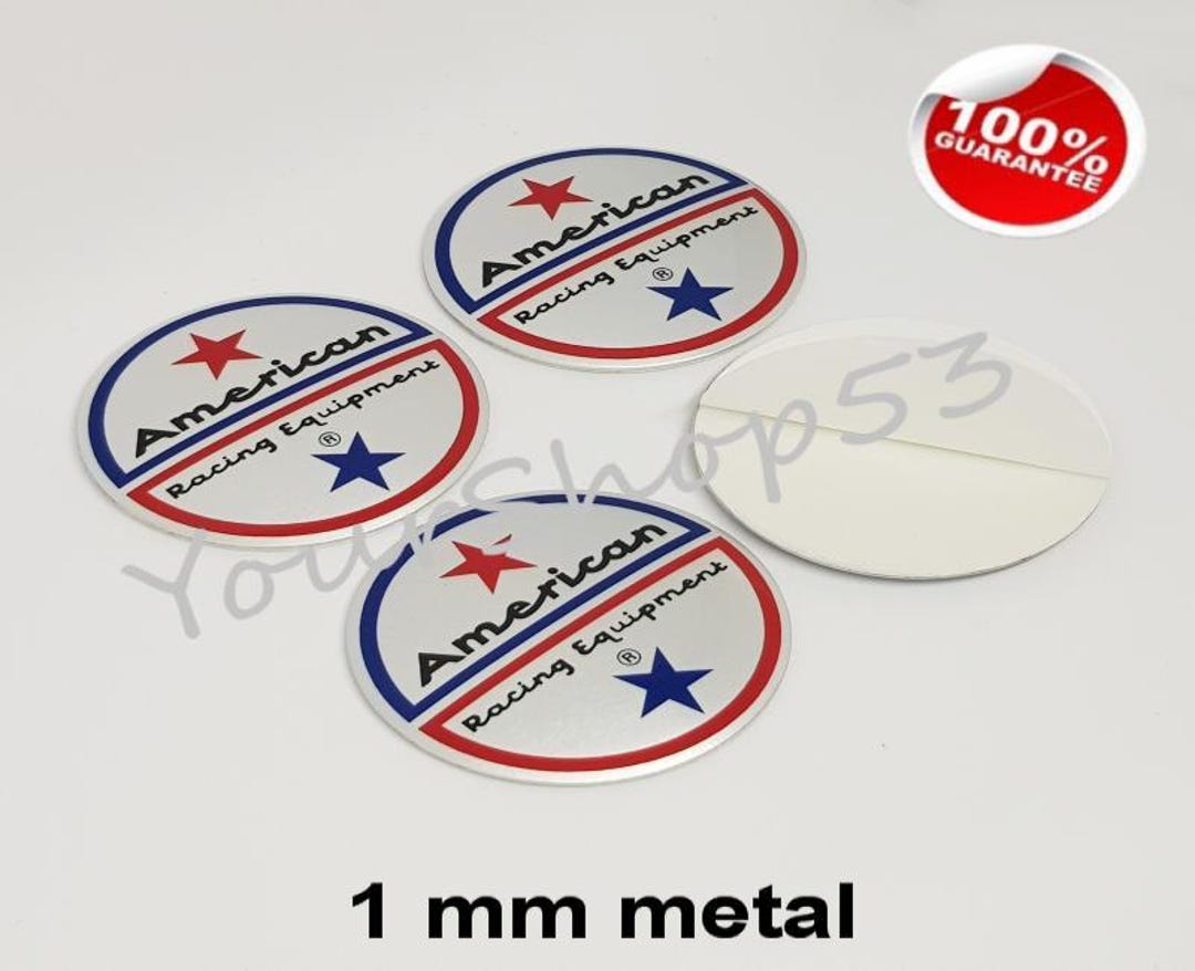 Metal Stickers - Car Wheel Center Cap Stickers - Set of 4 - FIT ...
