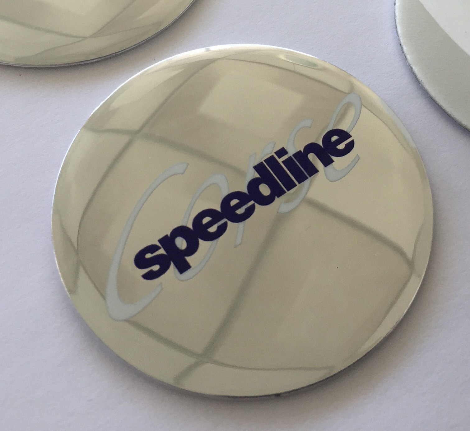 Metal Stickers Car Wheel Center Cap Stickers Set of 4 SPEEDLINE 6 - Etsy