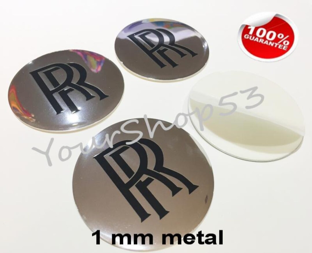 Metal Stickers - Car Wheel Center Cap Sticker - Set of 4 - FIT - ROLLS ...