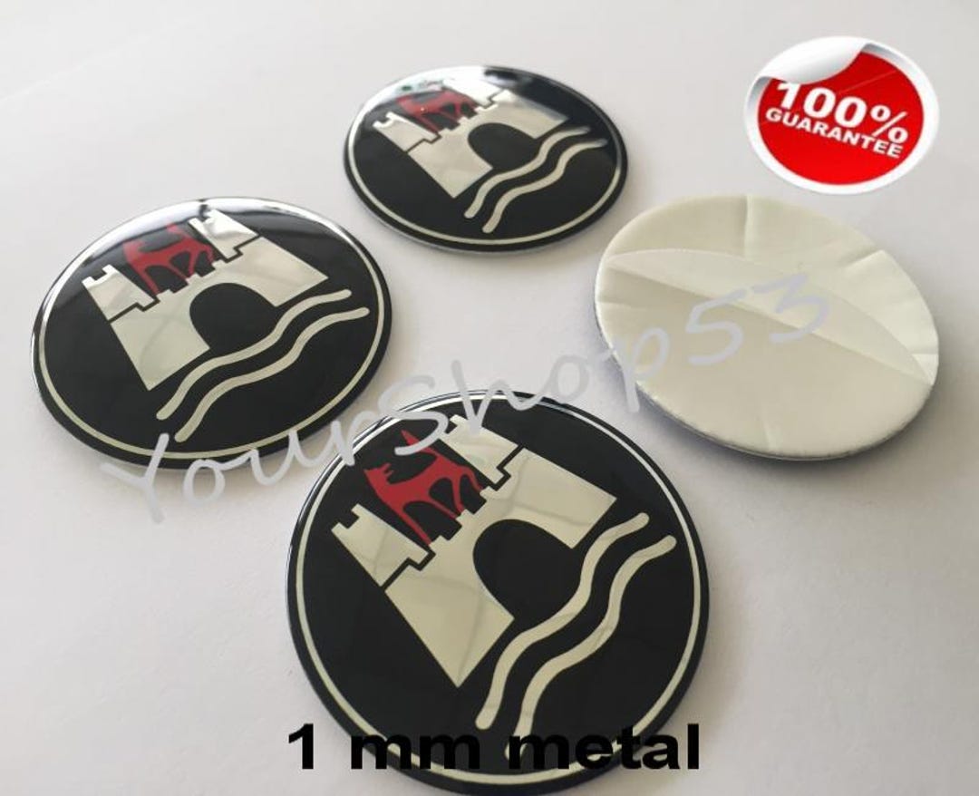 Metal Stickers - Car Wheel Center Cap Sticker - Set of 4 - FIT ...