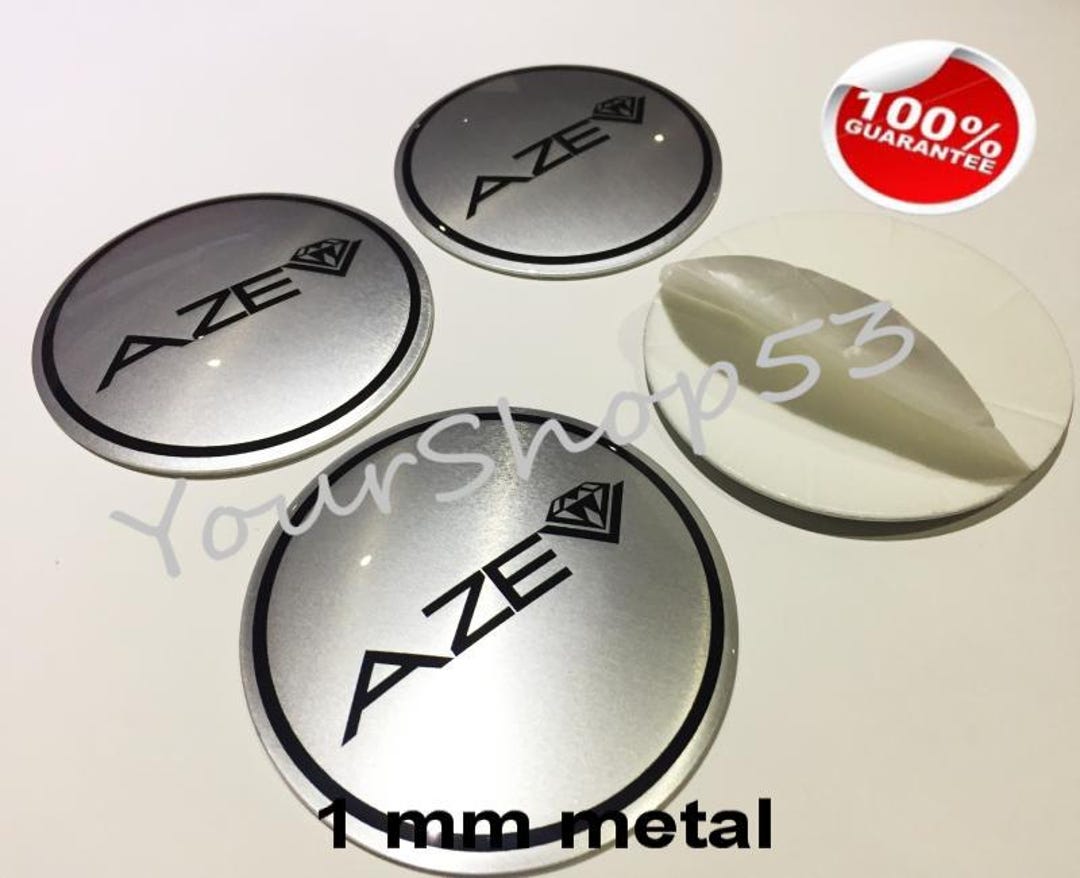 Metal Stickers - Car Wheel Center Cap Sticker - Set of 4 - FIT - AZEV 2 ...