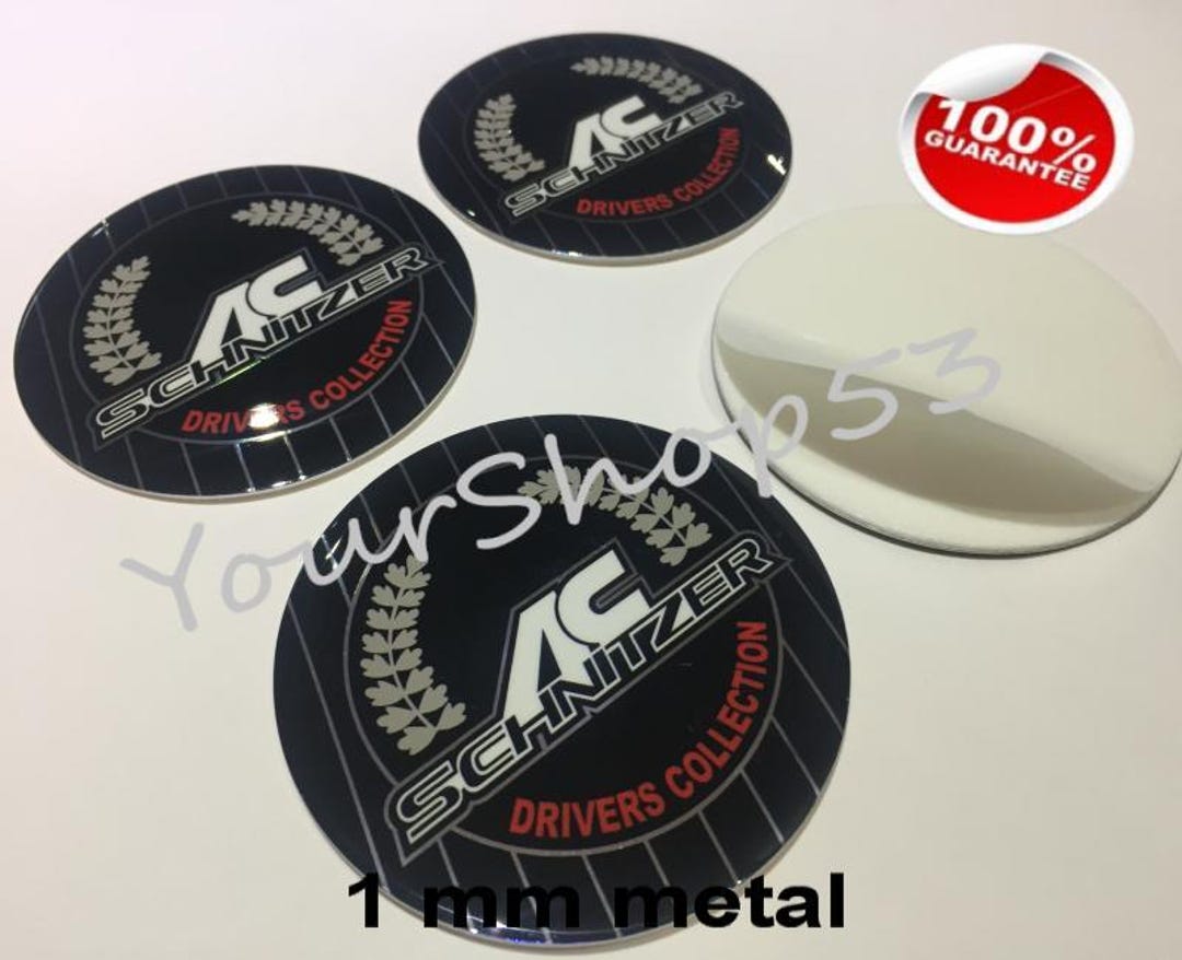 Metal Stickers - Car Wheel Center Cap Stickers - Set of 4 - FIT - AC ...
