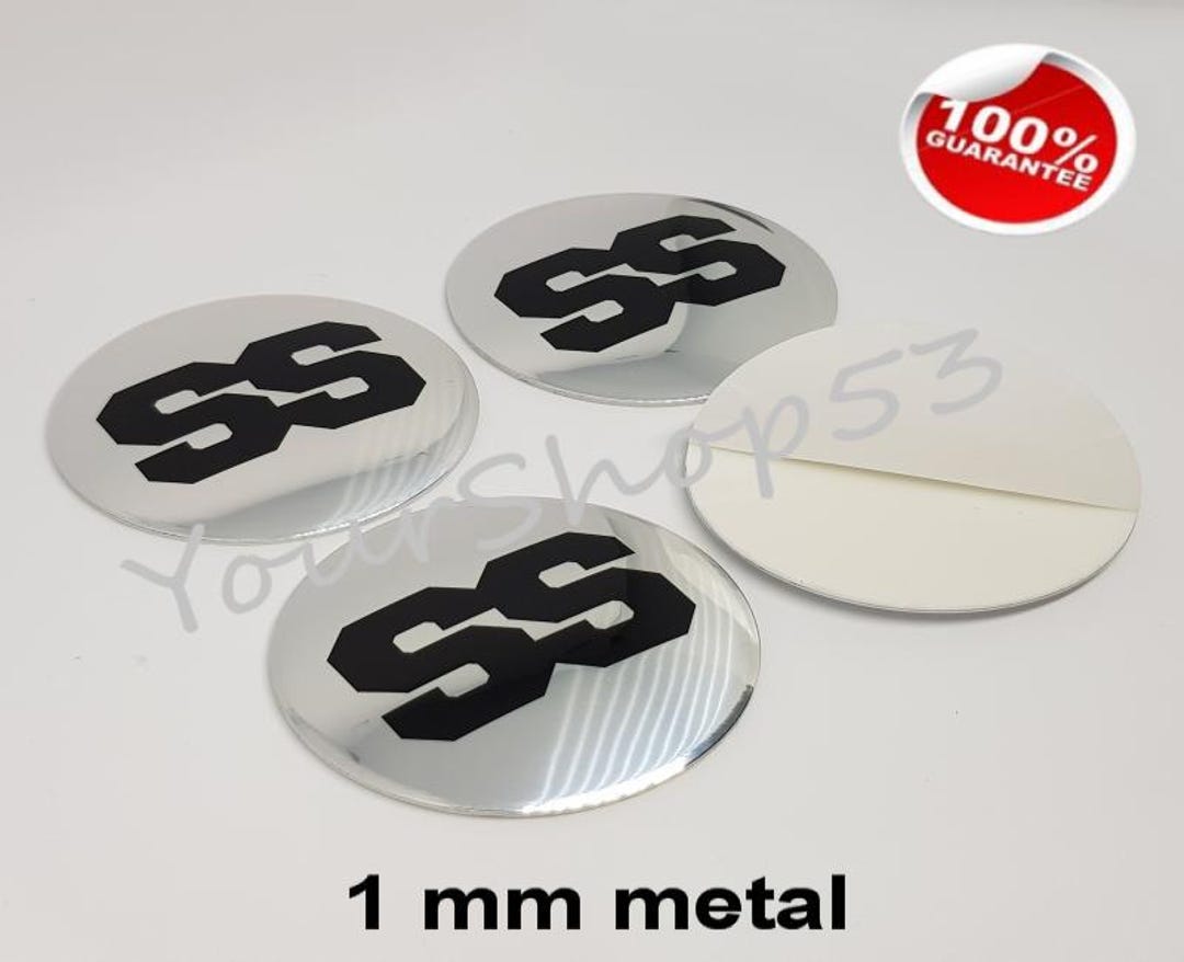 Metal Stickers Car Wheel Center Cap Stickers Set of 4 FIT CAMARO SS2 - Etsy
