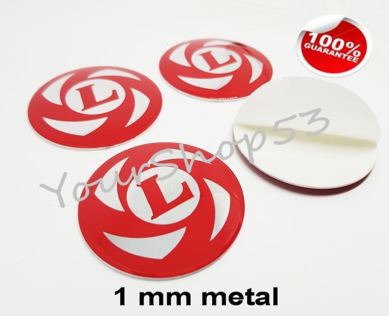 Metal Stickers Car Wheel Center Cap Stickers Set of 4 FIT BRITISH ...