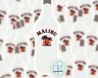 Malibu Sticker | Etsy