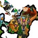 India Illustrated Nature Map - Etsy
