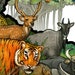 India Illustrated Nature Map - Etsy