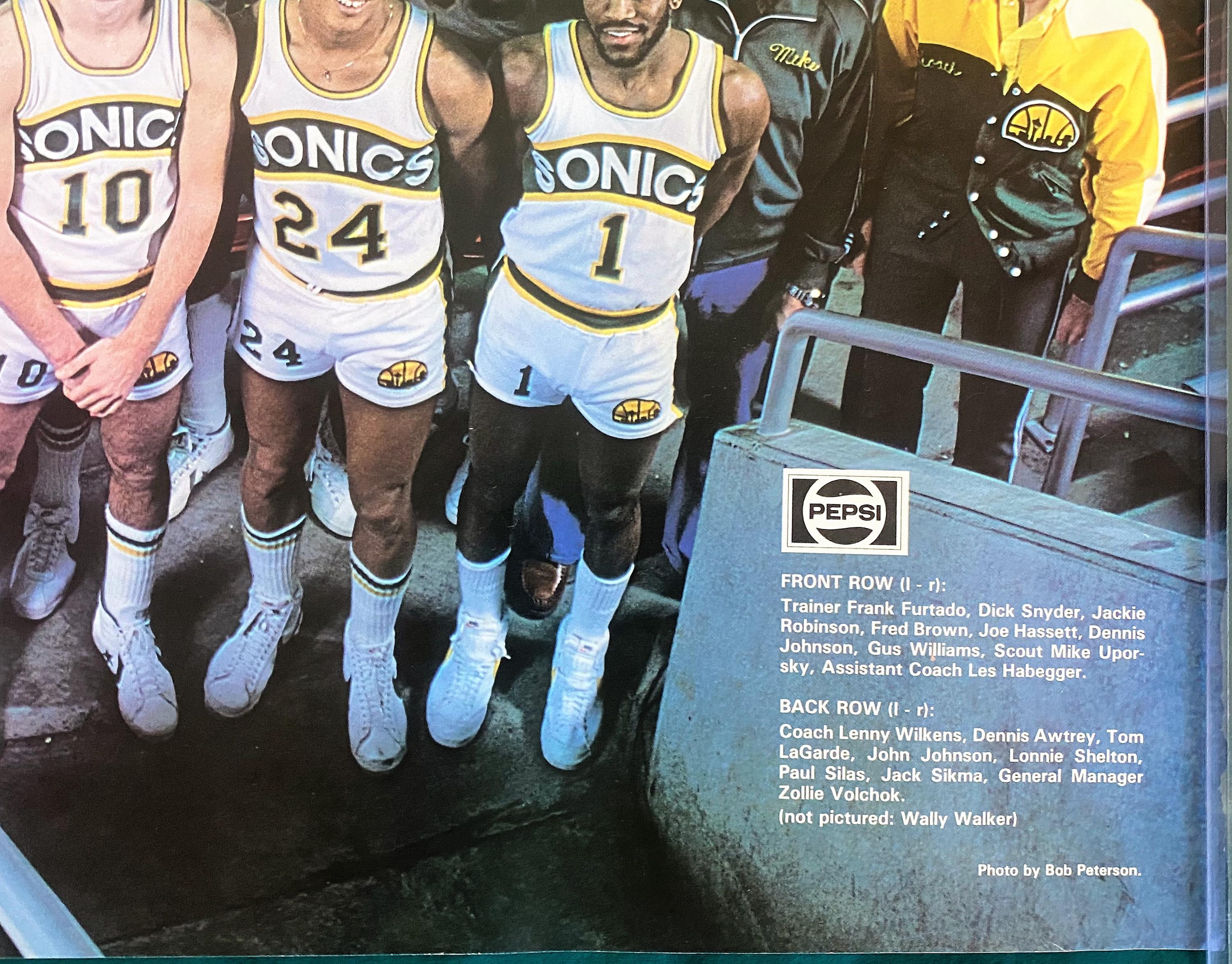 1979 Seattle Supersonics Team Poster - NBA Champs - Etsy