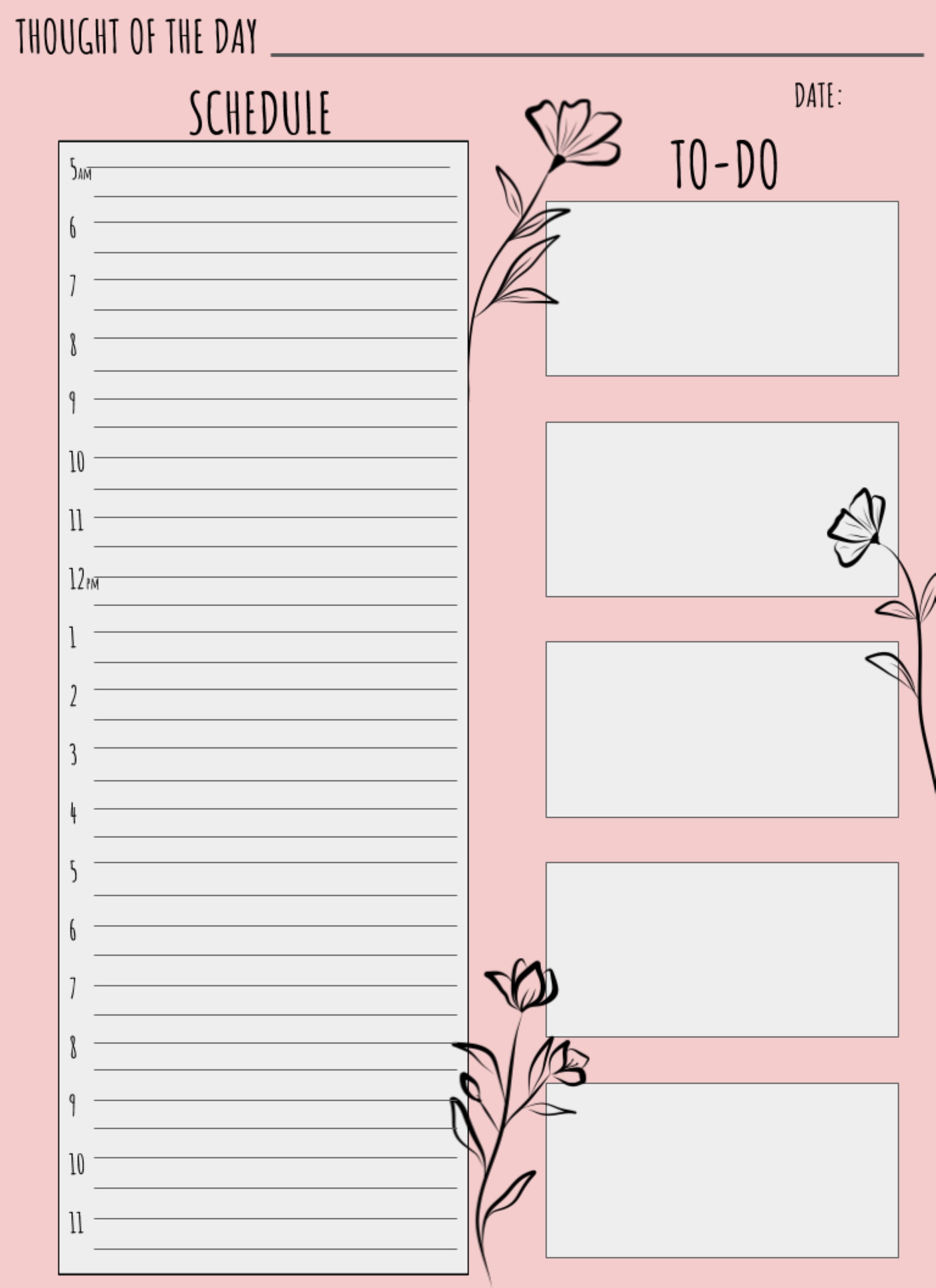 Printable Personal Planner Pages - Etsy France