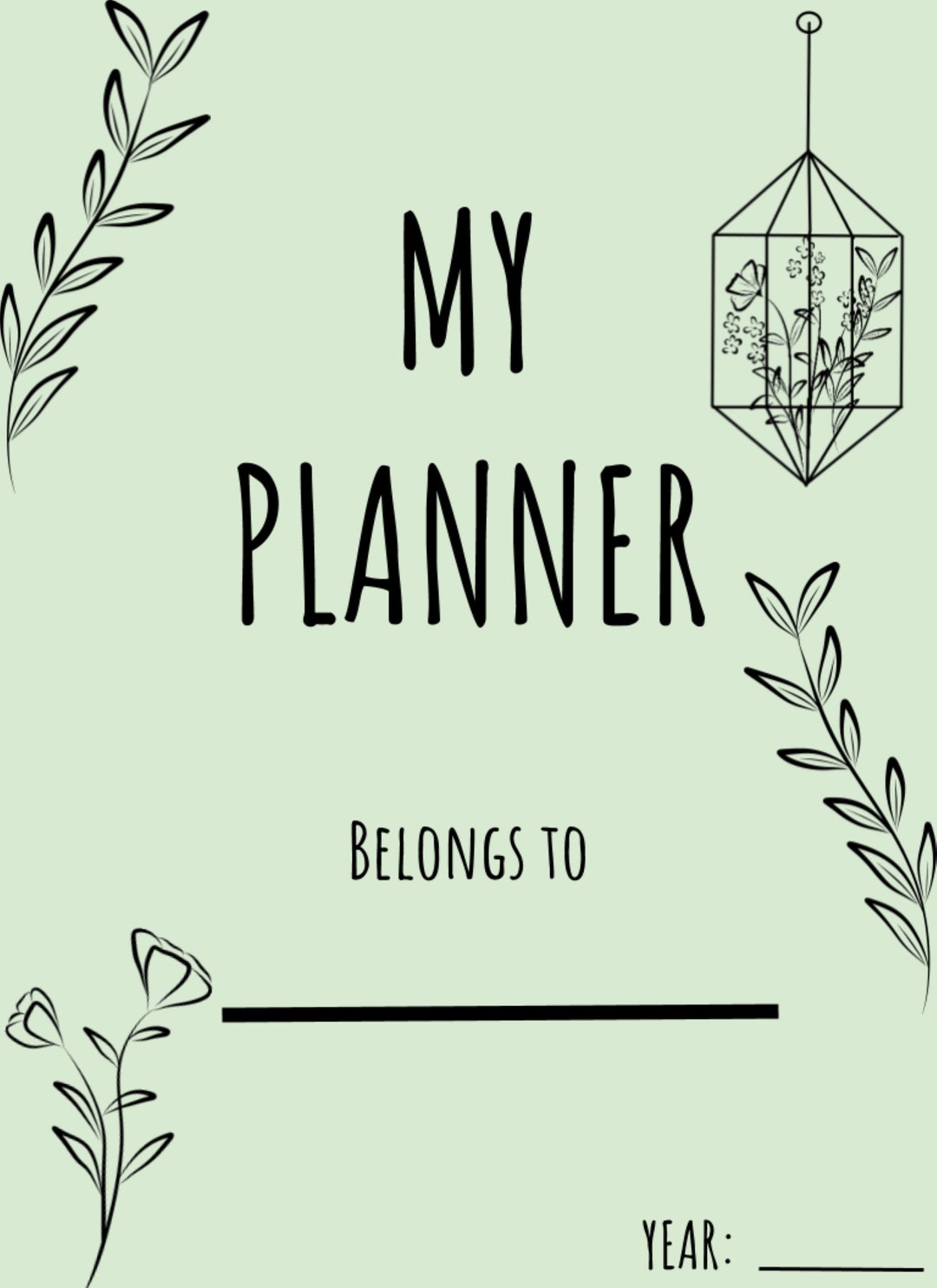 Printable Personal Planner Pages - Etsy