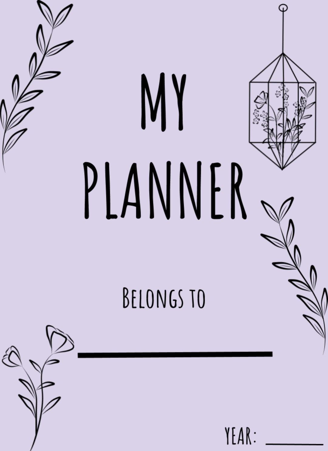 Printable Personal Planner Pages - Etsy