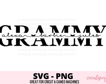 Split Grandma Svg - Etsy