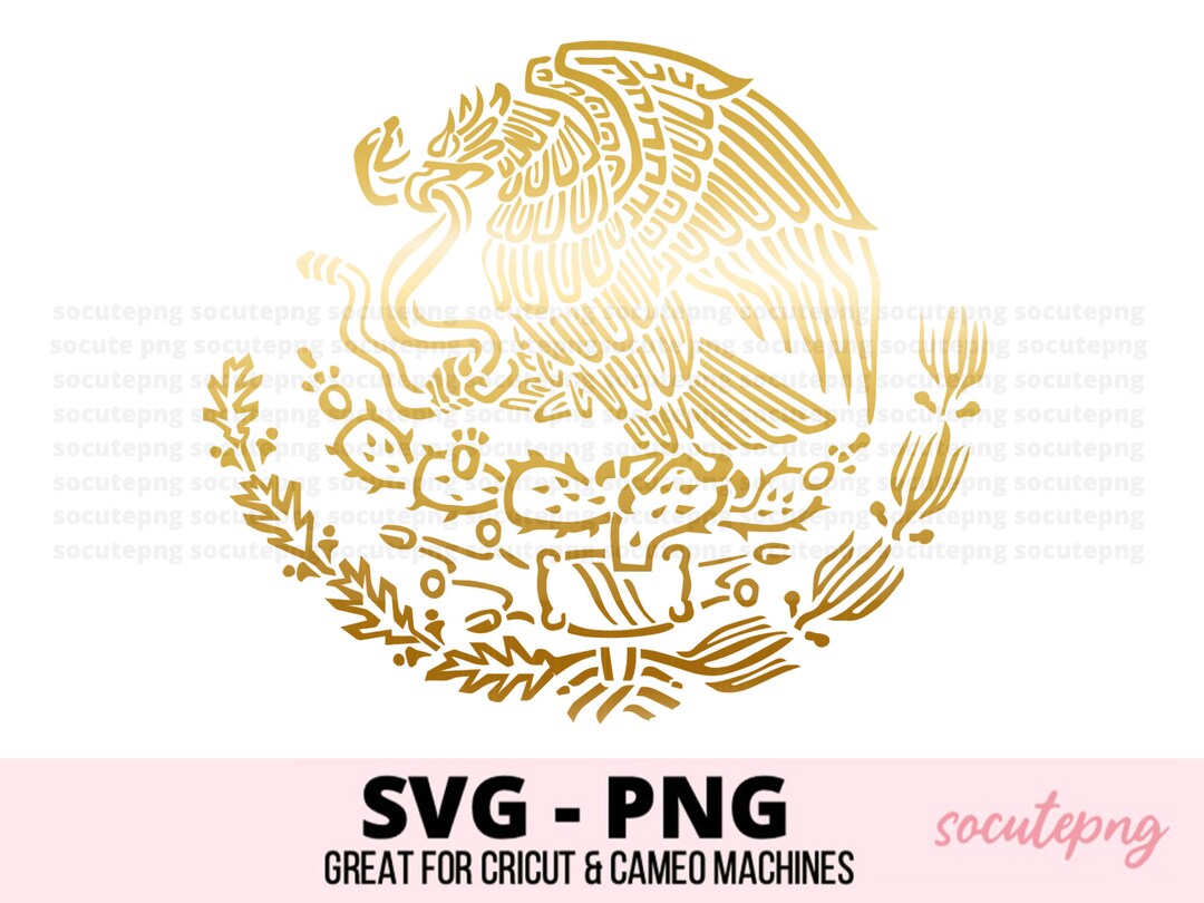 Mexican Eagle SVG Aguila Mexicana Mexico Escudo Nacional Cricut PNG ...
