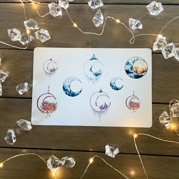 Crescent Moon Decal - Etsy