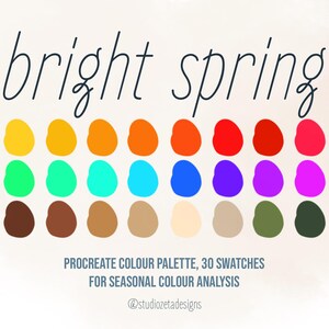 ALL Color Seasons PROCREATE Color Palette, 360 Swatches, Digital ...