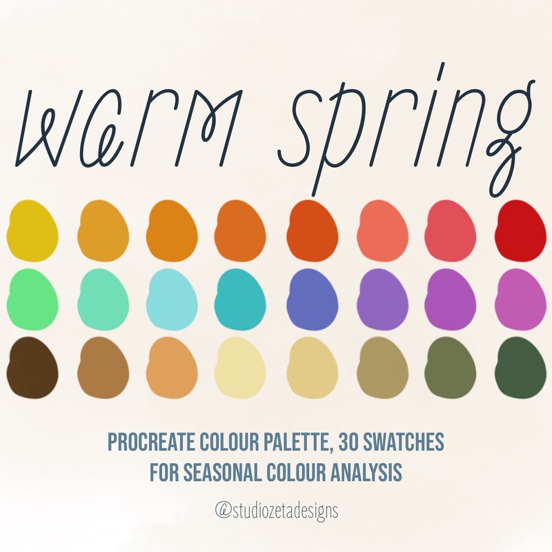 Warm Spring Palette - Etsy