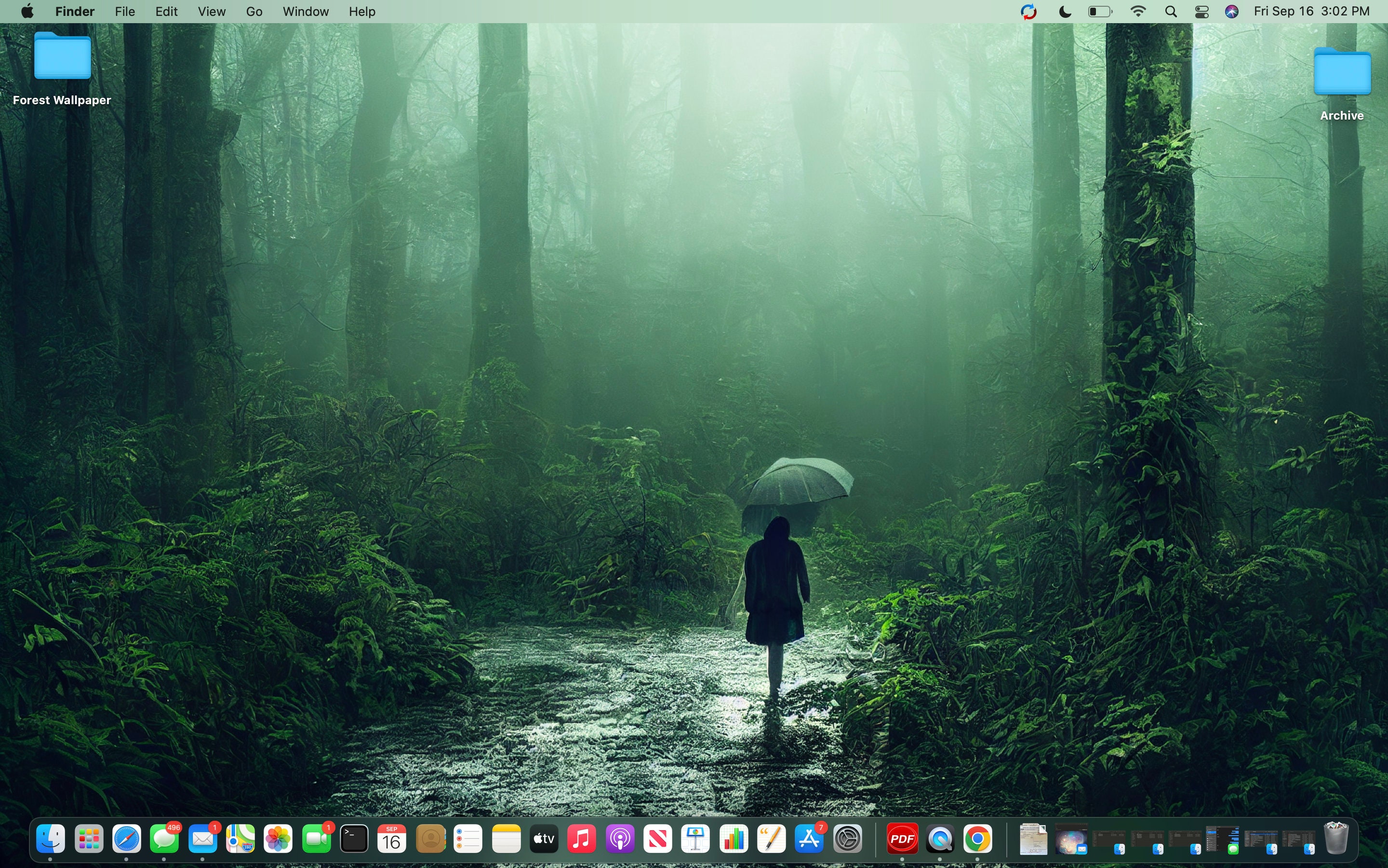 HD Forest Variety Pack Laptop Wallpapers (x4) - Instant Download ...