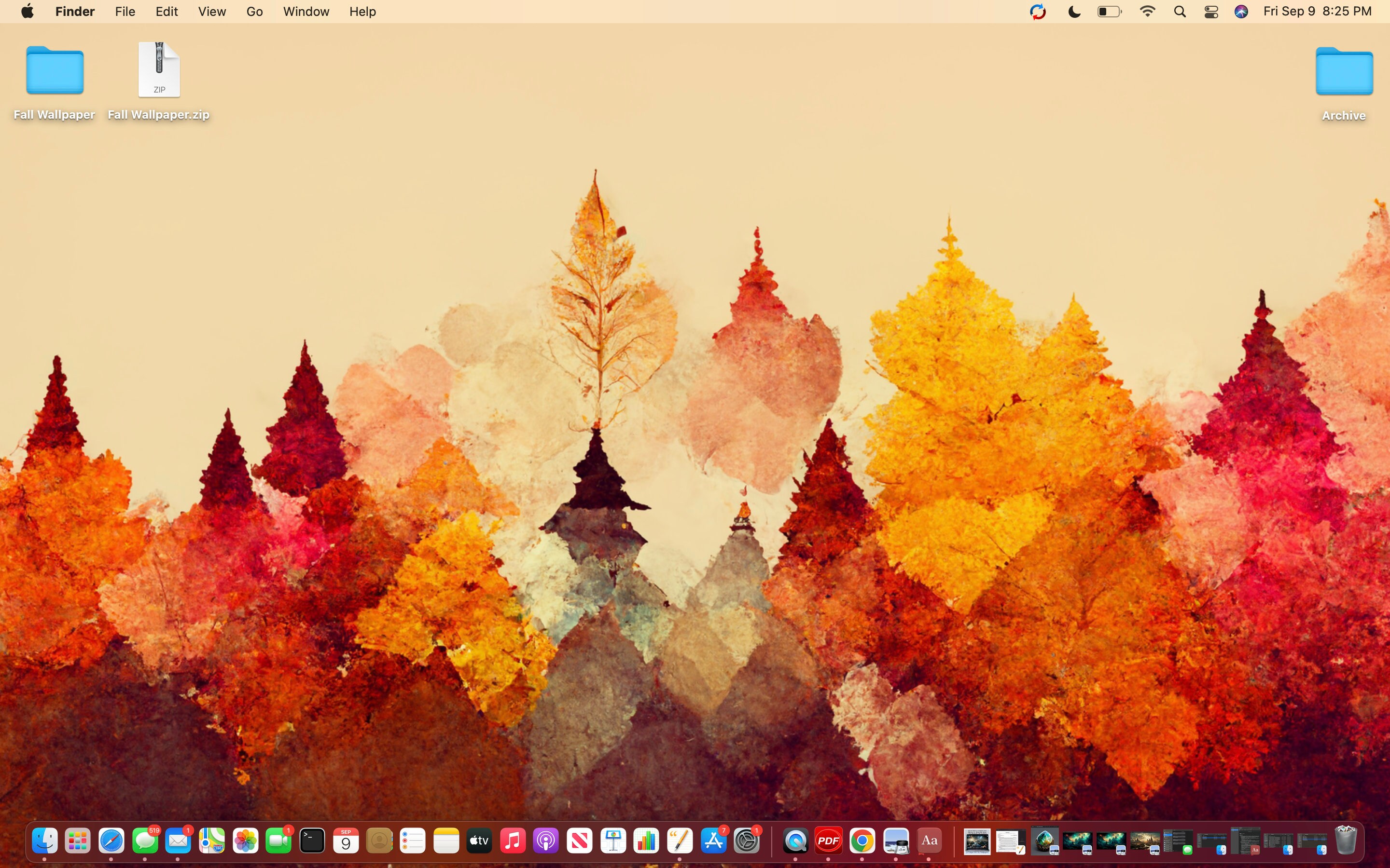 HD Fall Variety Pack Laptop Wallpapers (x5) - Instant Download - Etsy