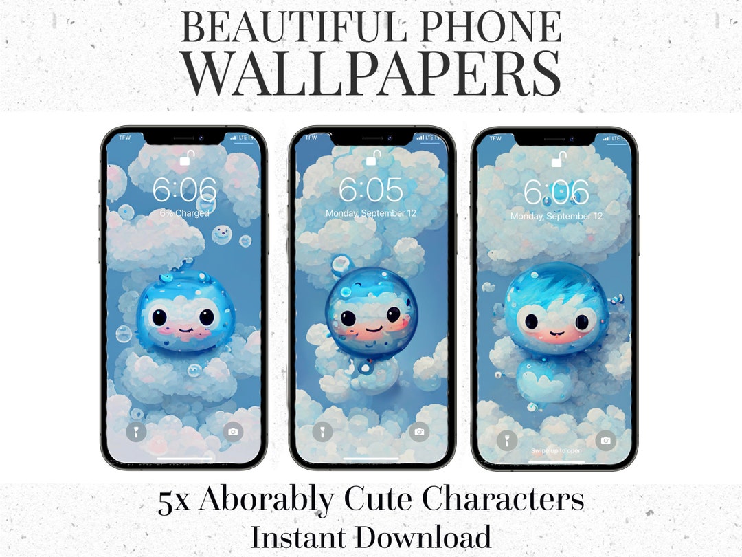 HD Adorable Cute Phone Wallpaper | Cute Art | Cute Digital Wallpaper ...