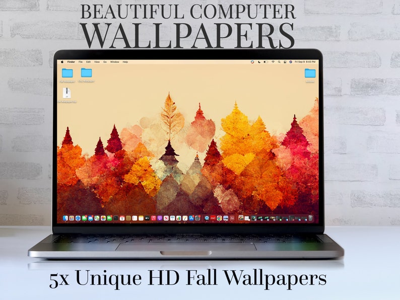 HD Fall Variety Pack Laptop Wallpapers (x5) - Instant Download - Etsy