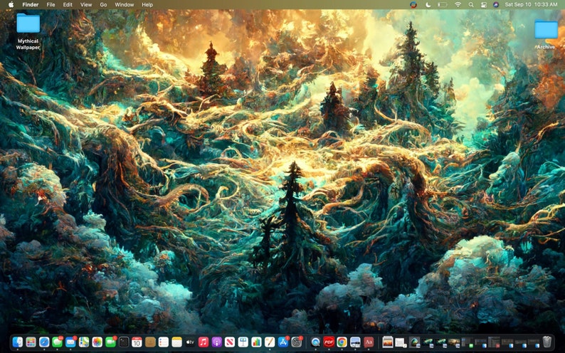 HD Mythical Forest Variety Pack Laptop Wallpapers (x4) - Instant ...